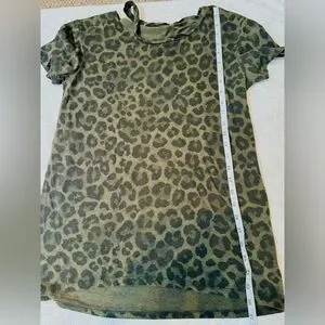 Pam & Gela | Tops | Crew Neck Animal Print Tshirt | Poshmark